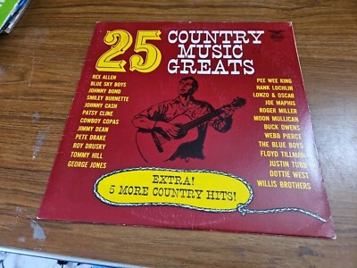 25 Country Music Greats: Various Artists SONG TITLES & ARTISTS LISTED ...