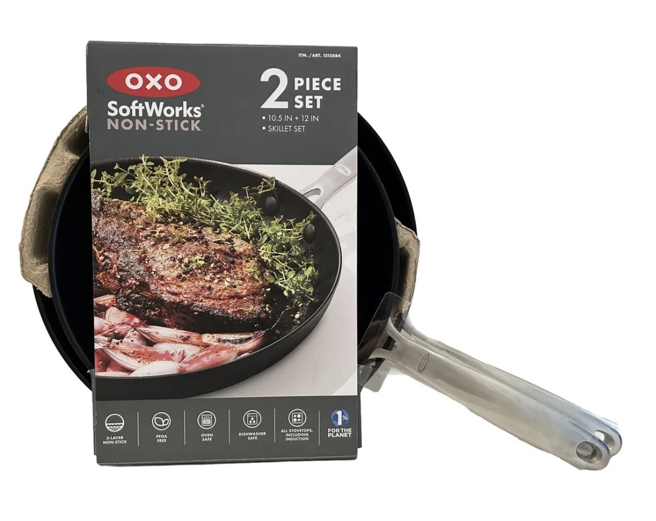 Oxo Softworks 1515884 Professional Grade Non-stick Skillet Pan 2Pc ...