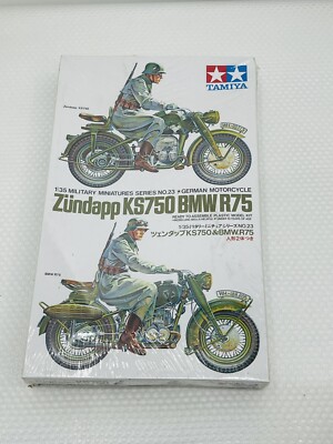 Tamiya Zundapp KS750 BMW R75 German Motorcycle 1/35 Model Kit Factory ...