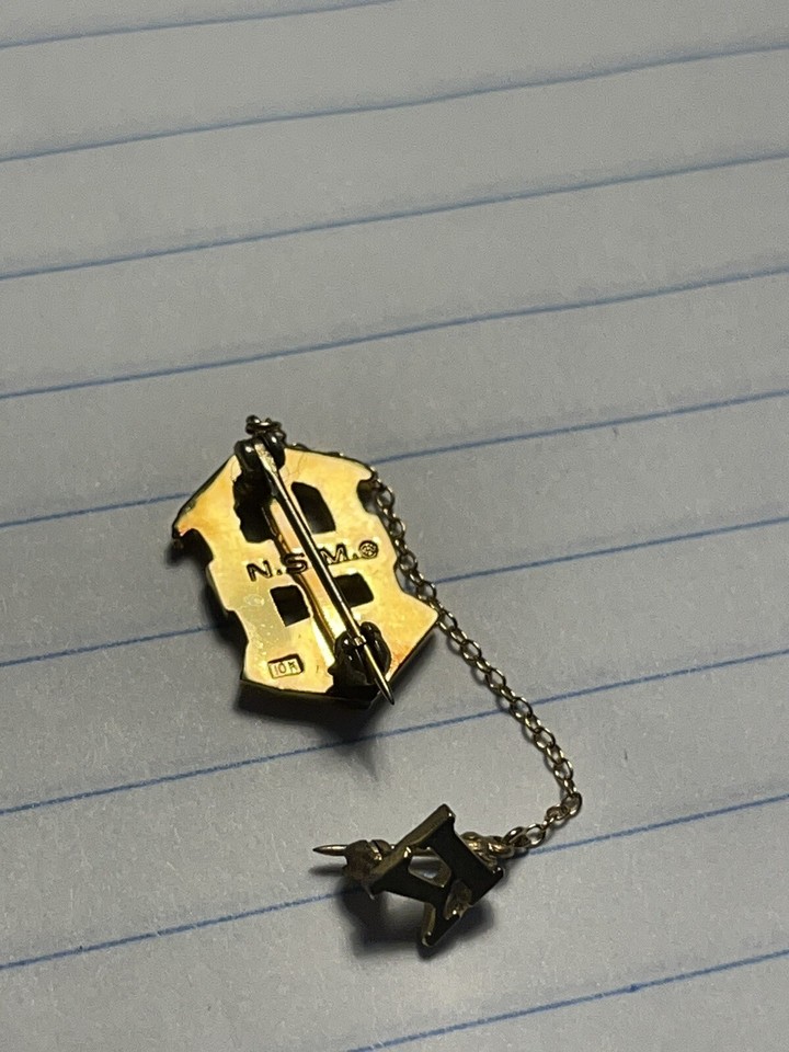 Alpha Delta Kappa 10K Gold Pin With Seed Pearls | eBay