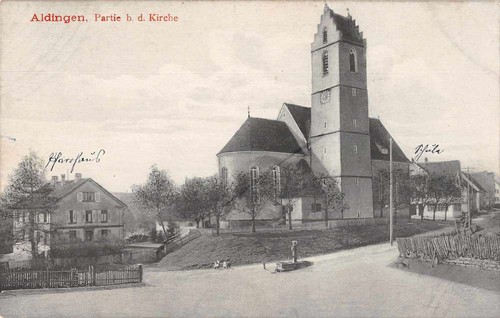Aldingen Germany Church Exterior View Antique Postcard J68730 | eBay