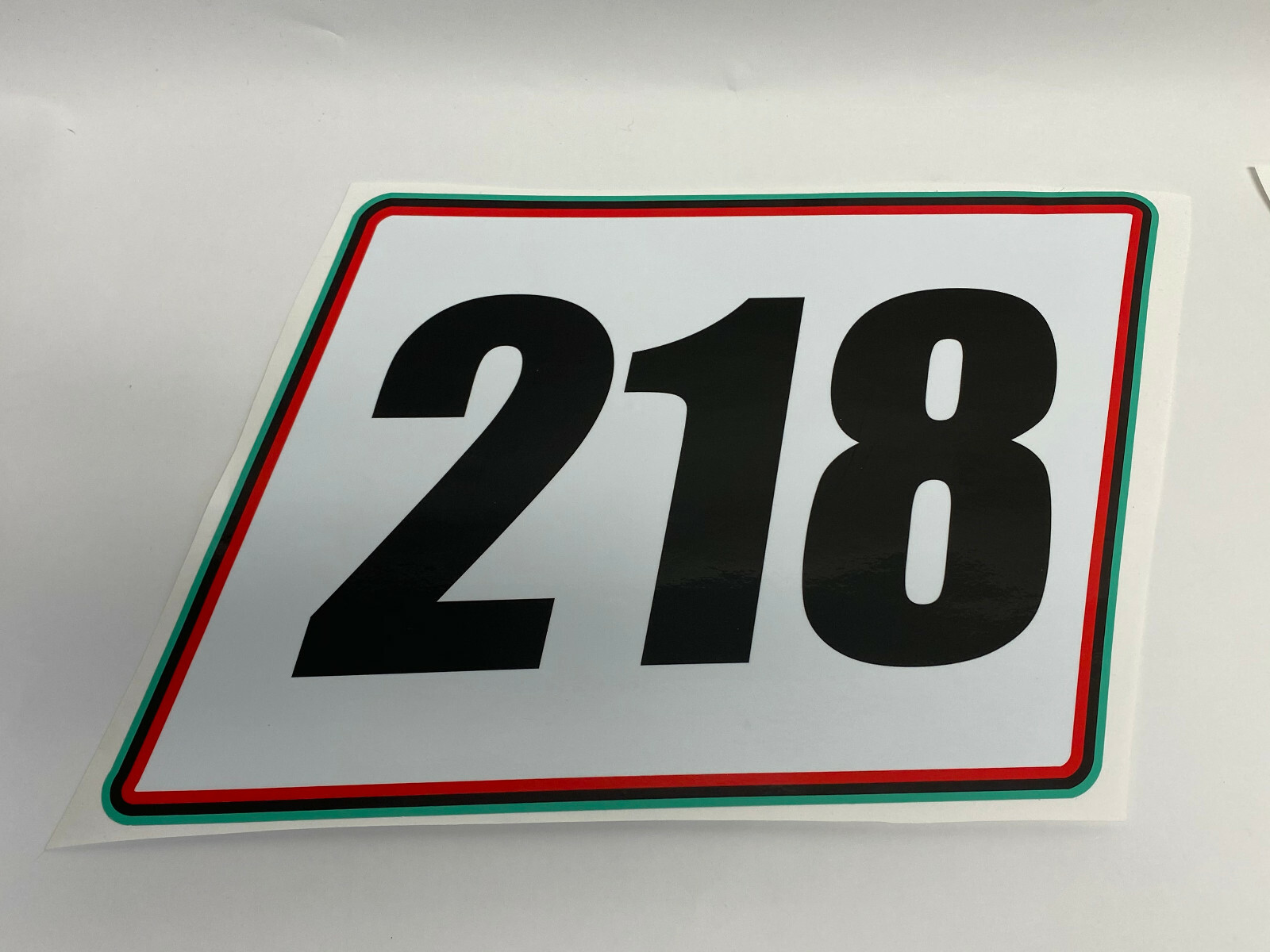 RACING NUMBER PLATE DECAL FOR TROPHY TRUCK OFF ROAD 4X4 VEHICLE BUGGY ...
