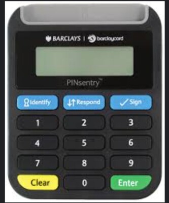 Barclays Bank Pinsentry Security Online Banking Pin Entry Bank Card ...