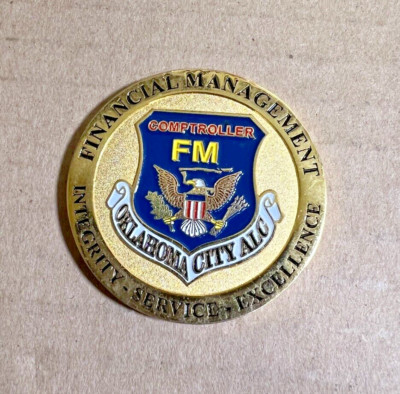 US Air Force Financial Management Comptroller Tinker AFB Challenge Coin ...