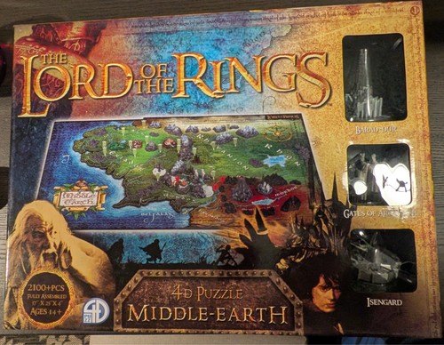 The Lord Of The Rings 4D 2100+ Piece Puzzle Middle Earth | eBay