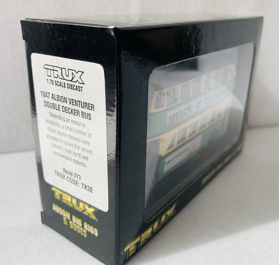 Trux 1:76 1947 Albion Venturer Double Deck Bus (TX2E), 273 To Chatswood ...