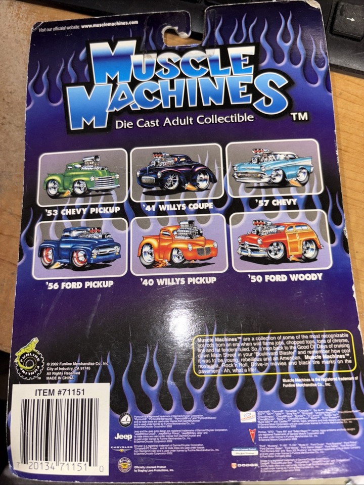 Muscle Machines 2002 Series 02-69 '33 Ford Coupe Green Funline New NIB ...