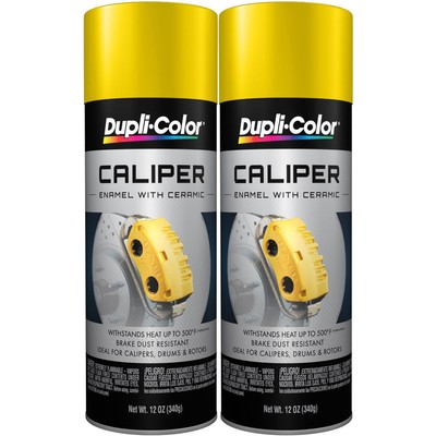 Duplicolor BCP101 (2-Pack), Gloss Yellow Caliper Enamel Paint, 12oz ...