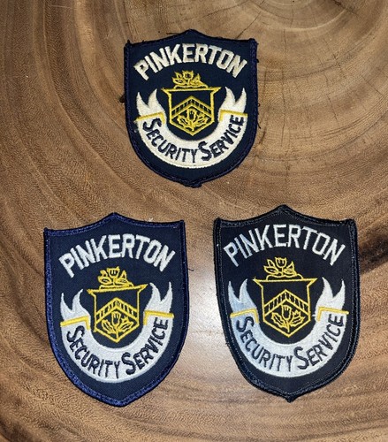 Lot 3 VINTAGE OBSOLETE Pinkerton Private Security Service Officer Patches | eBay
