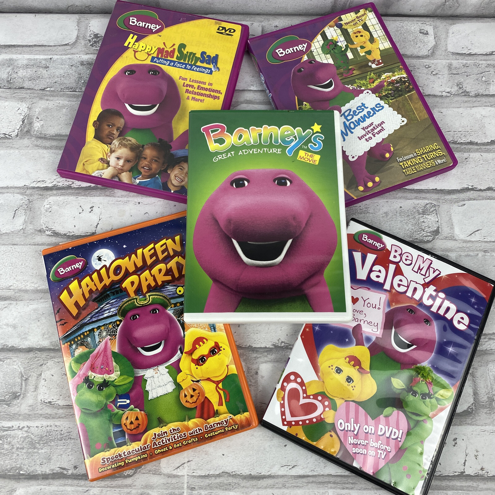 Barney DVD Lot of 5 Kids Educational TV Show | Grelly USA