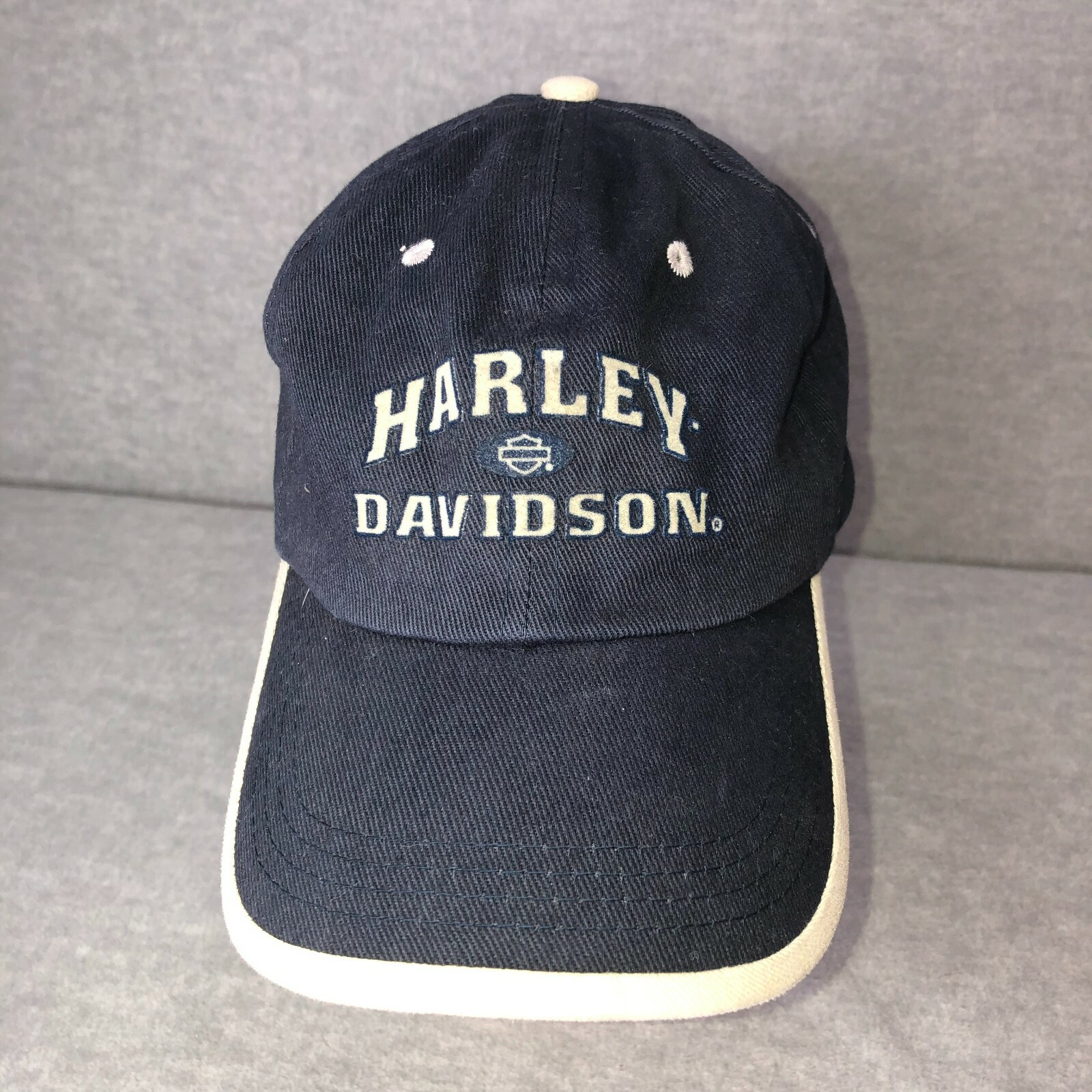 Harley Davidson Hat Baseball Cap Logo Patch Blue Moto… - Gem
