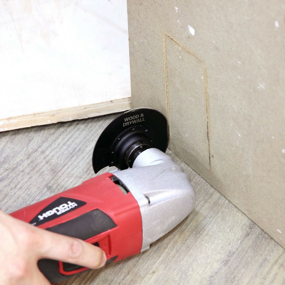 Hyper Tough WOOD & METAL CUTTING KIT Drywall Rigid Scraper Oscillating ...