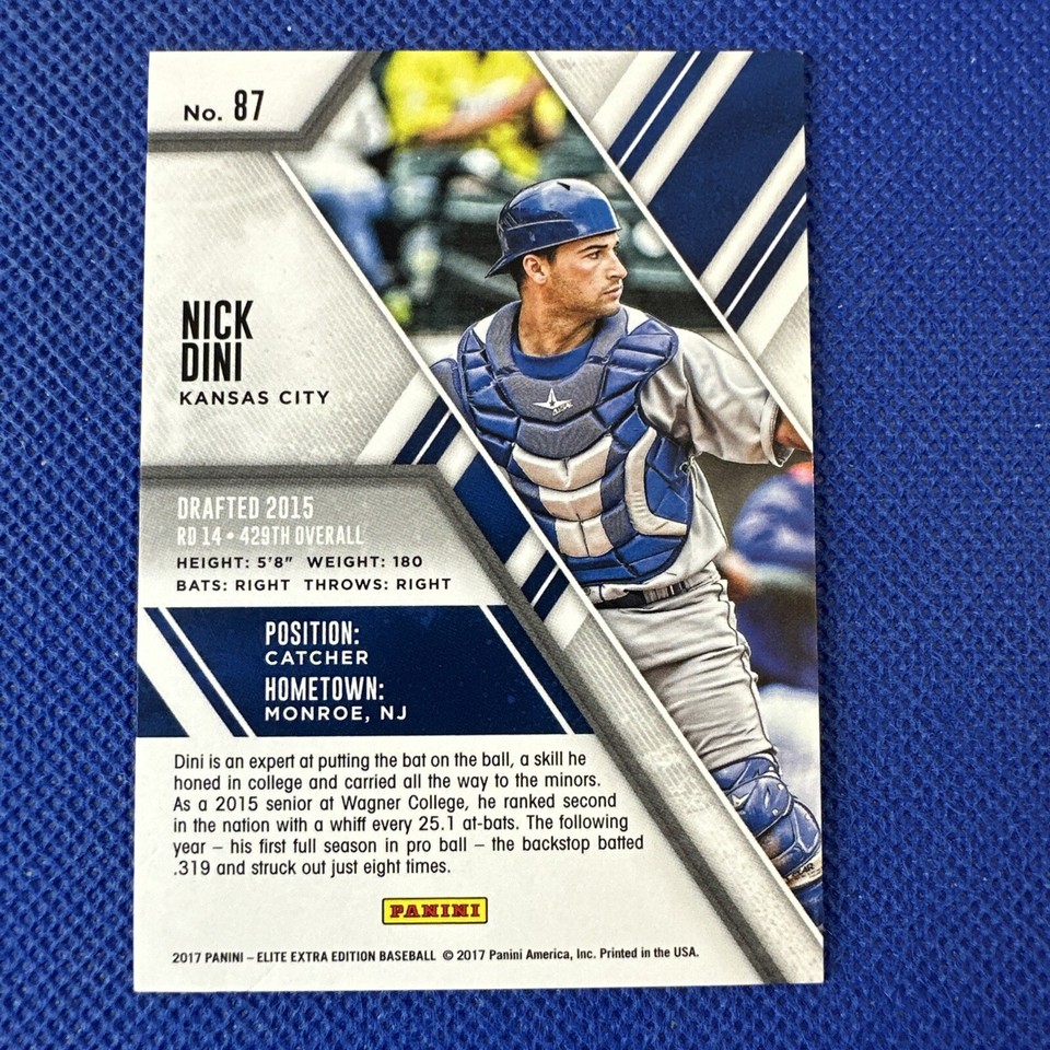 2017 Panini Elite Extra Edition /999 Nick Dini #87 Auto Signed ...