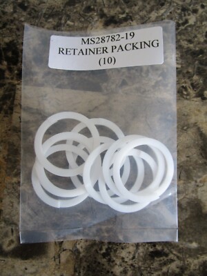 MS28782-19 Packing Retainer Back-up Ring 1" I.D. - Lot of 10 | eBay