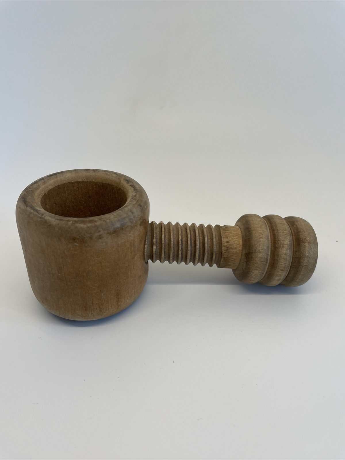 Italian Wooden Handheld Nut Shell Cracker - Screw Crank Made In Italy 5 ...