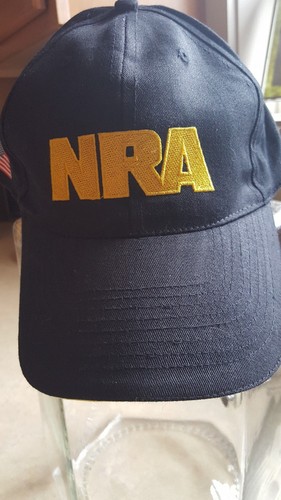 National Rifle Association NRA Black Embroidered Logo Baseball Cap Hat ...