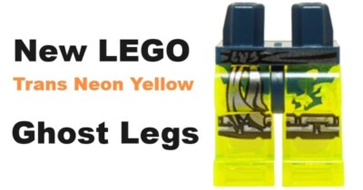 New LEGO Ghost LEGS Chains Clear Trans Neon yellow Dark Blue Hips Smoke ...