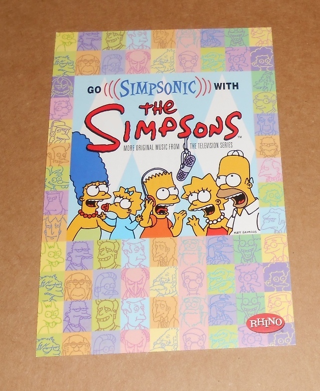 Go Simpsonic with The Simpsons 1999 Original Promo Postcard 6x4 | eBay