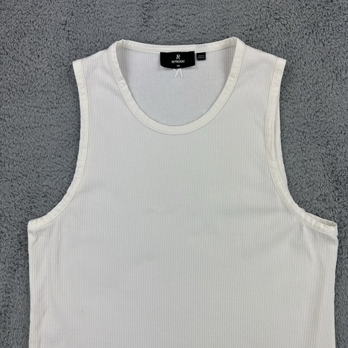 Represent Tank Top Men XXL White Initial Rib Vest Shirt Streetwear ...