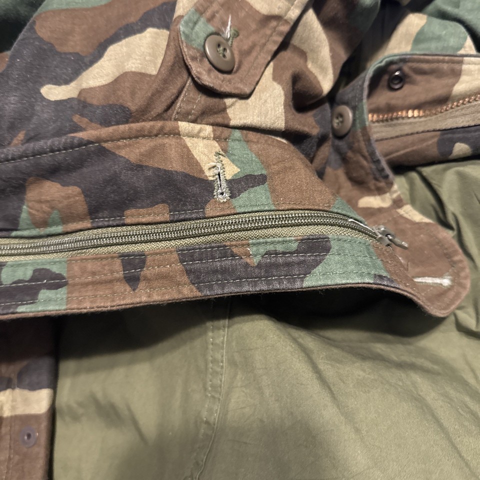 U.S. Military M81 Woodland Camo M65 Field Jacket USED Size: Small/Short ...