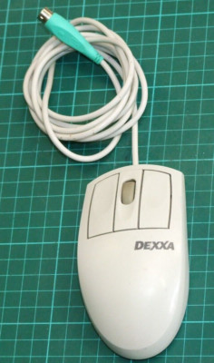 Dexxa M-S62 3-button PS/2 vintage computer scroll mouse | eBay