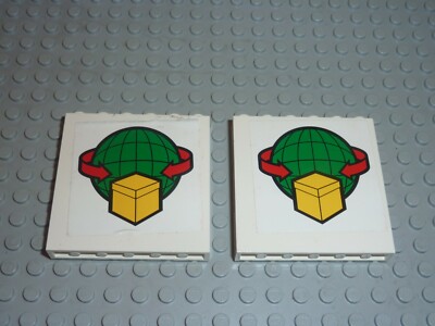 LEGO Panel 1x6x5 with Box and Arrows and Globe / 59349pb071 (Sticker ...