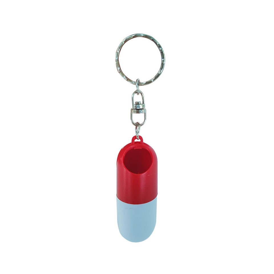 600pcs Pill Case Keychain Pill Boxes Capsule Shape Waterproof Pill Box ...