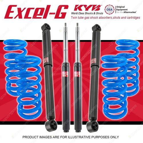 4x KYB EXCEL-G Shock Absorbers + Raised Coil Springs for NISSAN Skyline ...