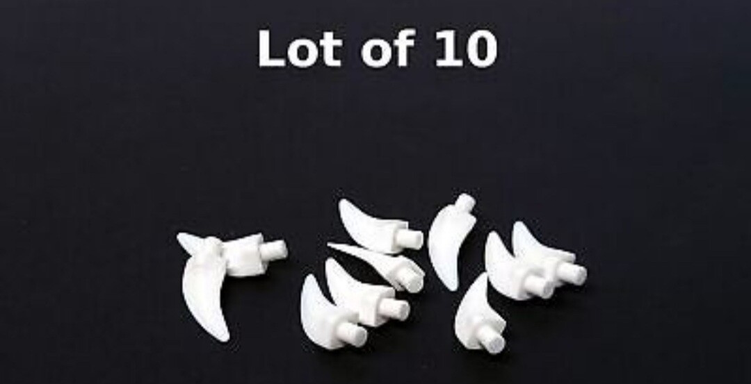 Lego Medium Barb Claw Horn Tooth White | eBay