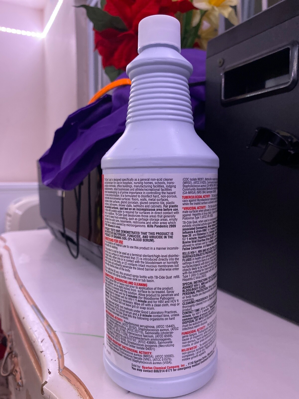 Disinfectant & Cleaner TB-Cide Quat virucide fungicide bactericidal ...