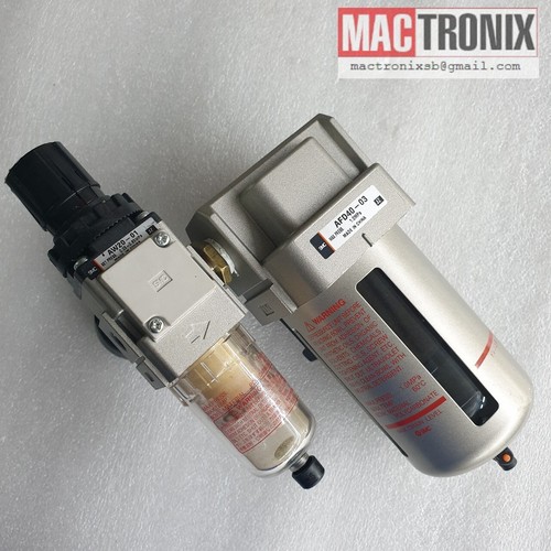 SMC AW20-01 Filter Regulator With AFD40-0 Mist Separator And G36-10-0 ...