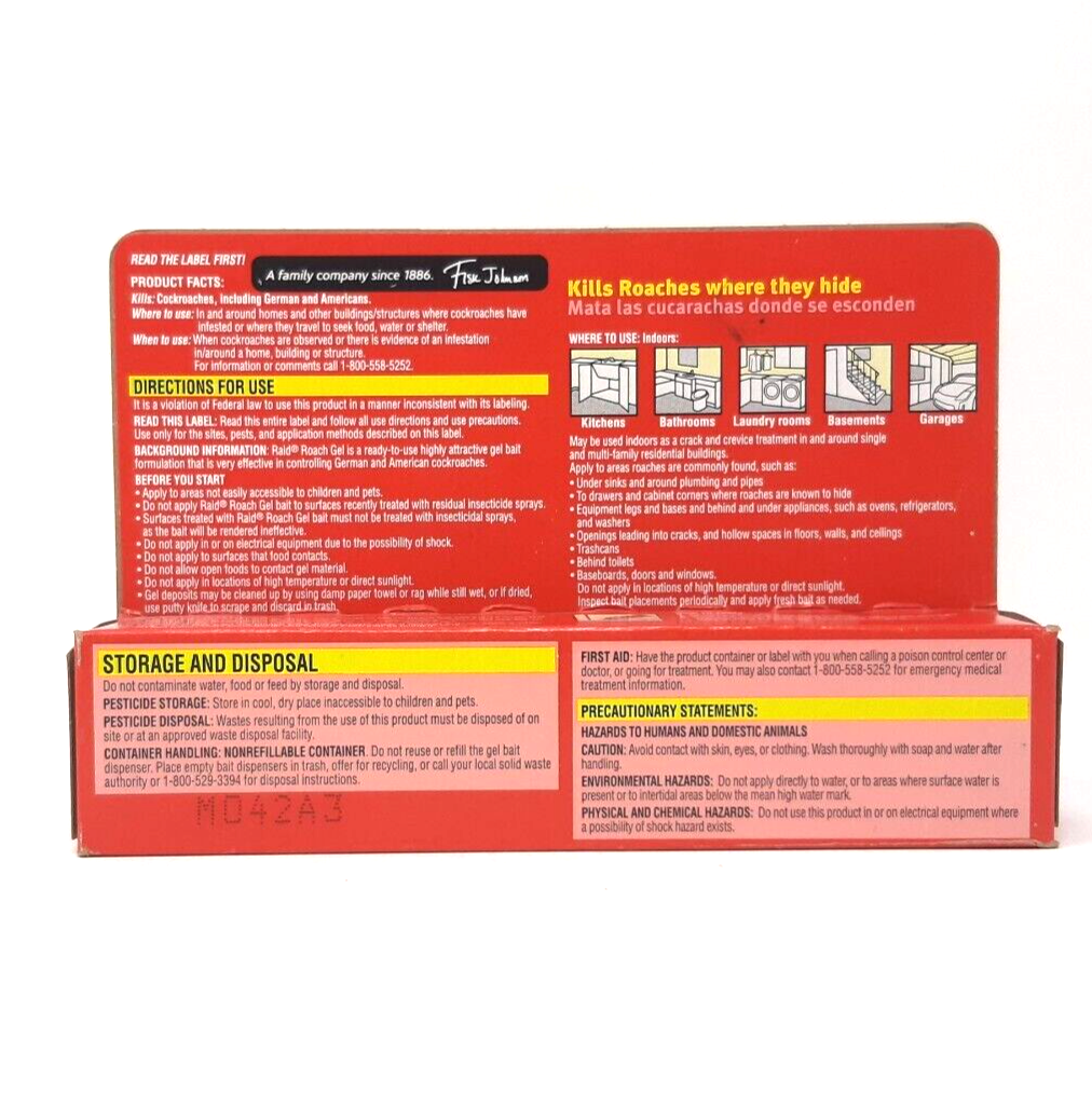 Raid 73794 Roach Killer Gel - 1.5 Oz for sale online | eBay