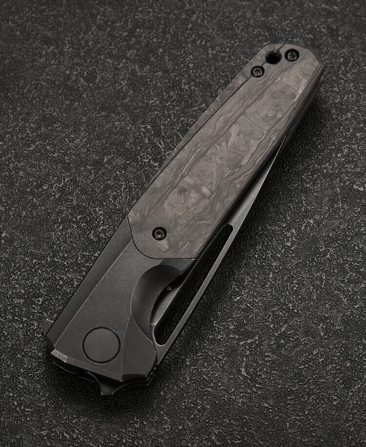 CMB MADE KNIVES Darma CMB-12 Titanium Handle M390 Steel Pocket Folding ...