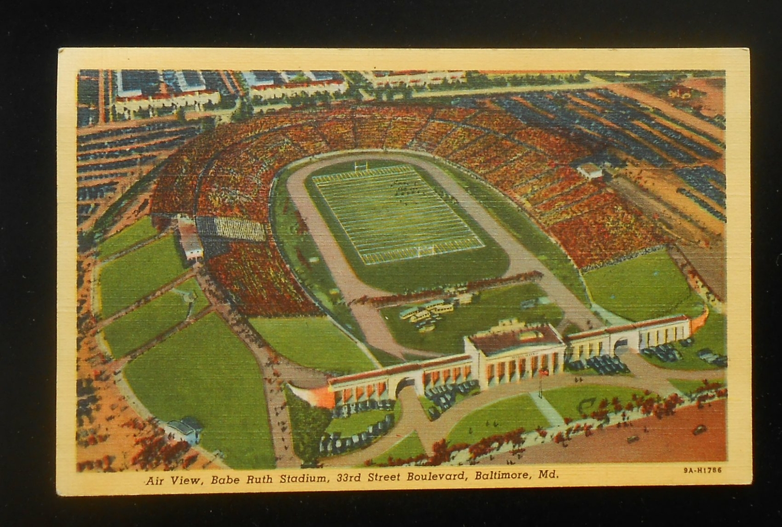 1949 Aerial View Babe Ruth Stadium 33rd Street Boulevard Football ...