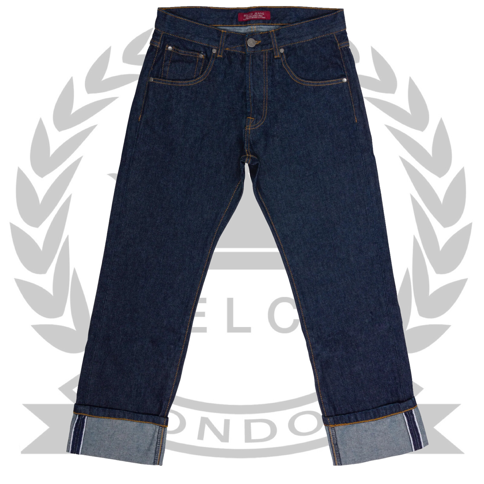 Relco Selvedge Texas Jeans Raw Look 14oz Denim Biker Rockabilly ...