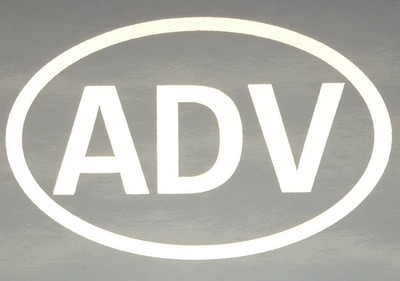 2-Pack ADV Reflective White Decal | Adventure Motorcycle Premium ...