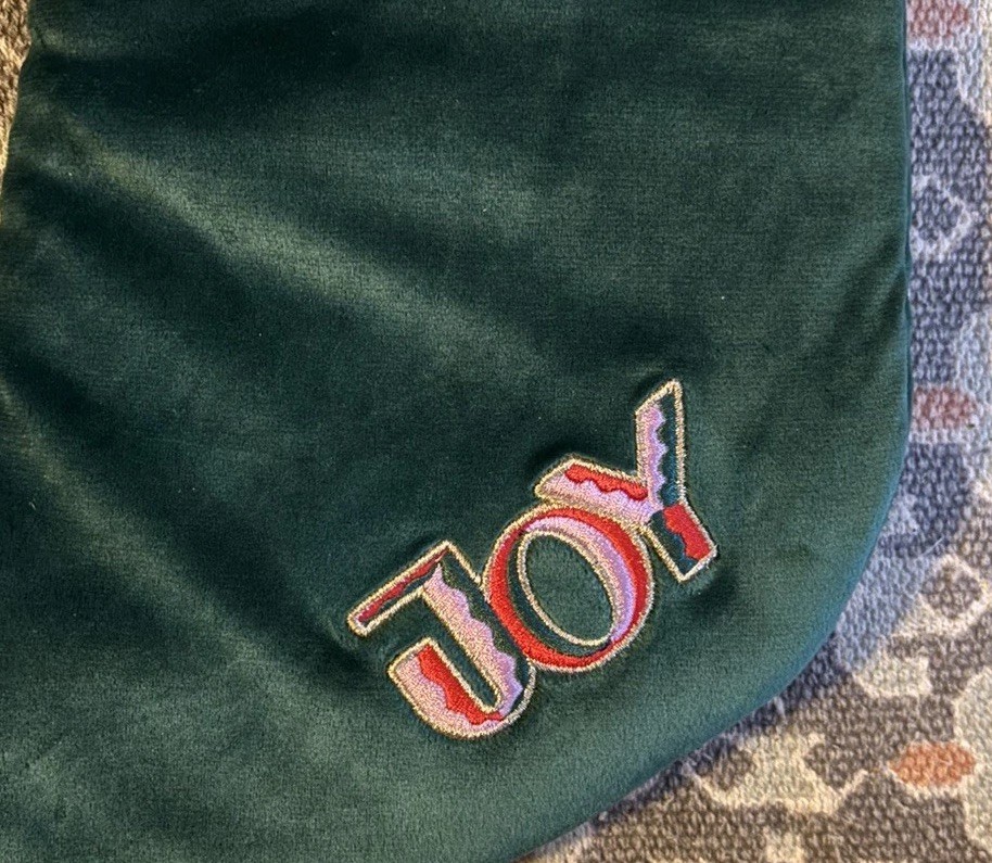 Space NK Green Velour ‘Joy’ Stocking. | eBay UK