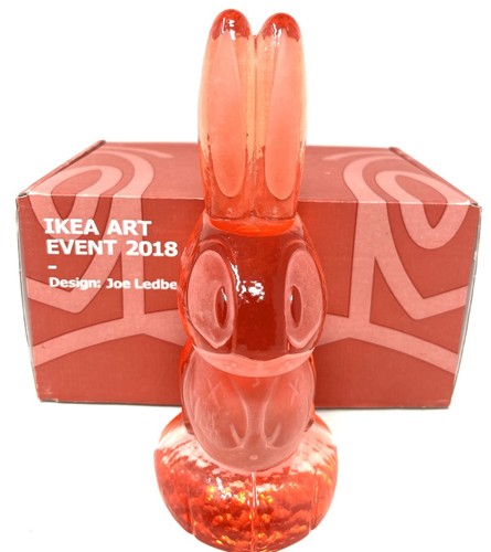 Joe Ledbetter Red Glass Mr. Bunny Rabbit Designer Art Toy IKEA Art ...