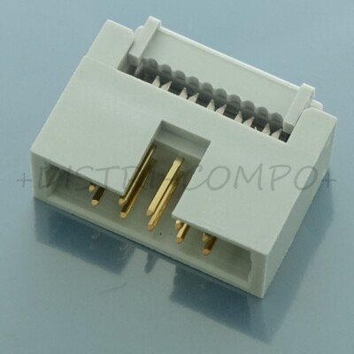 Connecteur HE10 10 points mâle à sertir câble plat 2.54mm | eBay