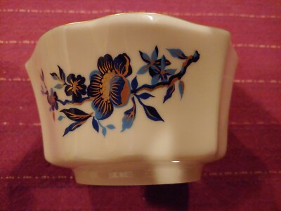 Lenox Pagoda Bowl 5" Gold Trim Blue Floral Design | eBay
