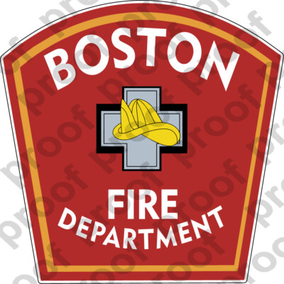 STICKER CIVIL BOSTON FIRE DEPARTMENT | eBay