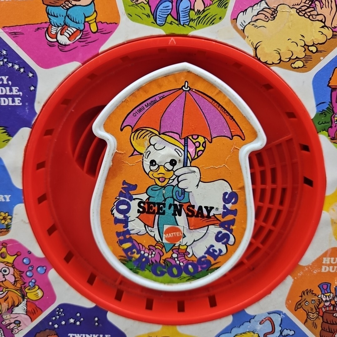 Vintage 1989 Mattel talking MOTHER GOOSE See 'N Say See And Say TESTED ...