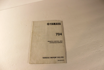 Yamaha 704 Remote Control Manual YAMAHA