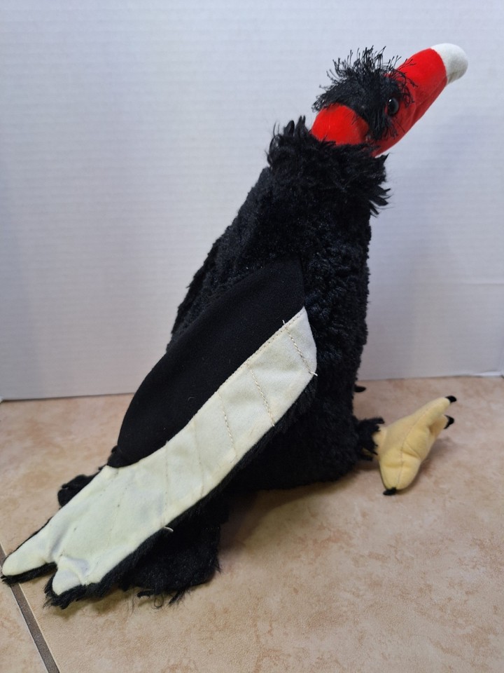 Wild Republic Turkey Vulture Plush Bird Realistic 12" Cuddlekins ...