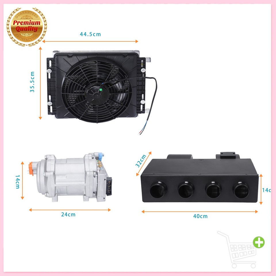 NEW 12V AUTOMOTIVE AIR-CONDITIONER ELECTRIC A/C COMPRESSOR KIT ...