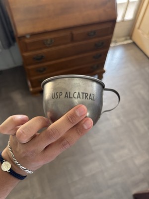 Souvenir USP Alcatraz Reproduction Prison Inmate Metal Drinking Cup/Mug ...