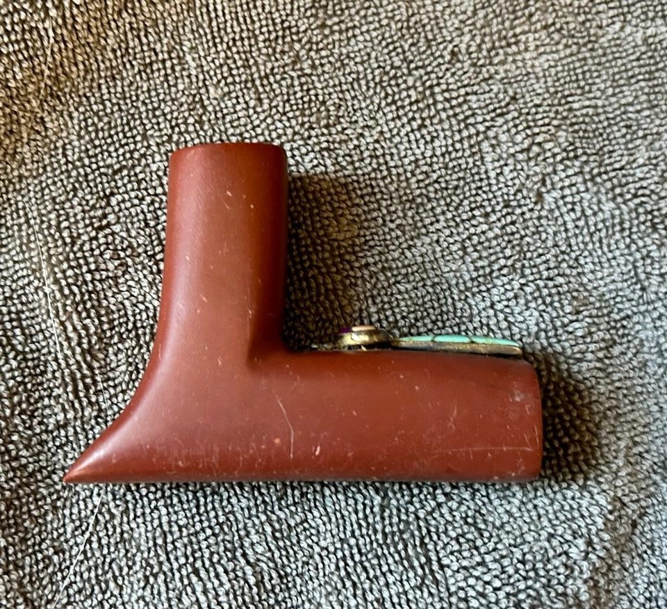 NATIVE AMERICAN CATLINITE ELBOW BOWL | eBay