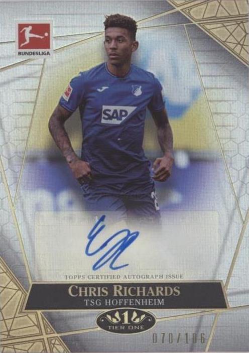 2021-22 Topps Tier One Bundesliga - The Wall Autographs Chris Richards ...