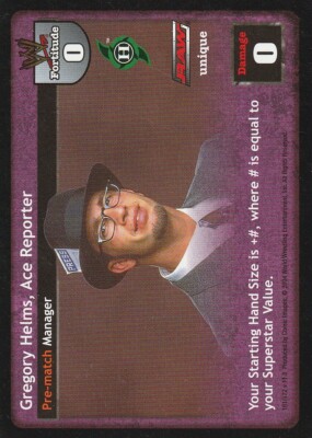 WWE: Gregory Helms, Ace Reporter for Hurricane [Played] Raw Deal ...