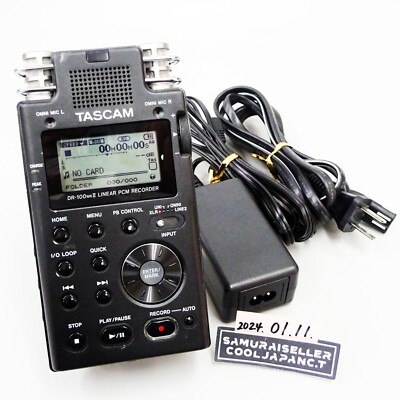Tascam DR-100 MKII Portable Linear PCM Recorder DR100MKII Black Japan ...